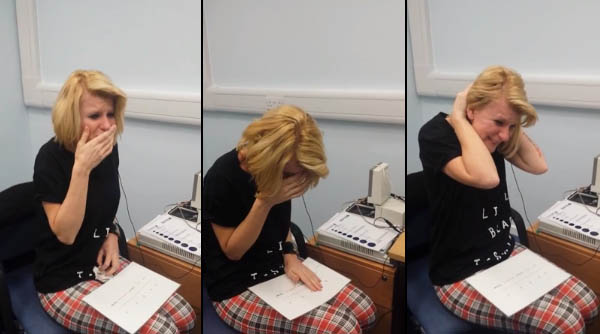 TOUCHING MOMENT: Deaf woman breaks down after hearing for first time ...