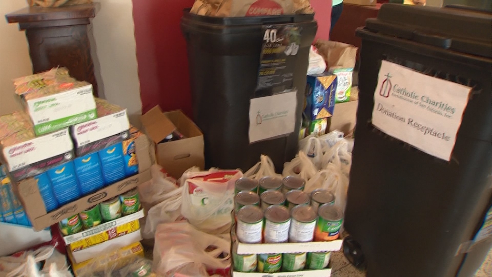 Massive donations for '40 Cans for Lent' food drive | kens5.com
