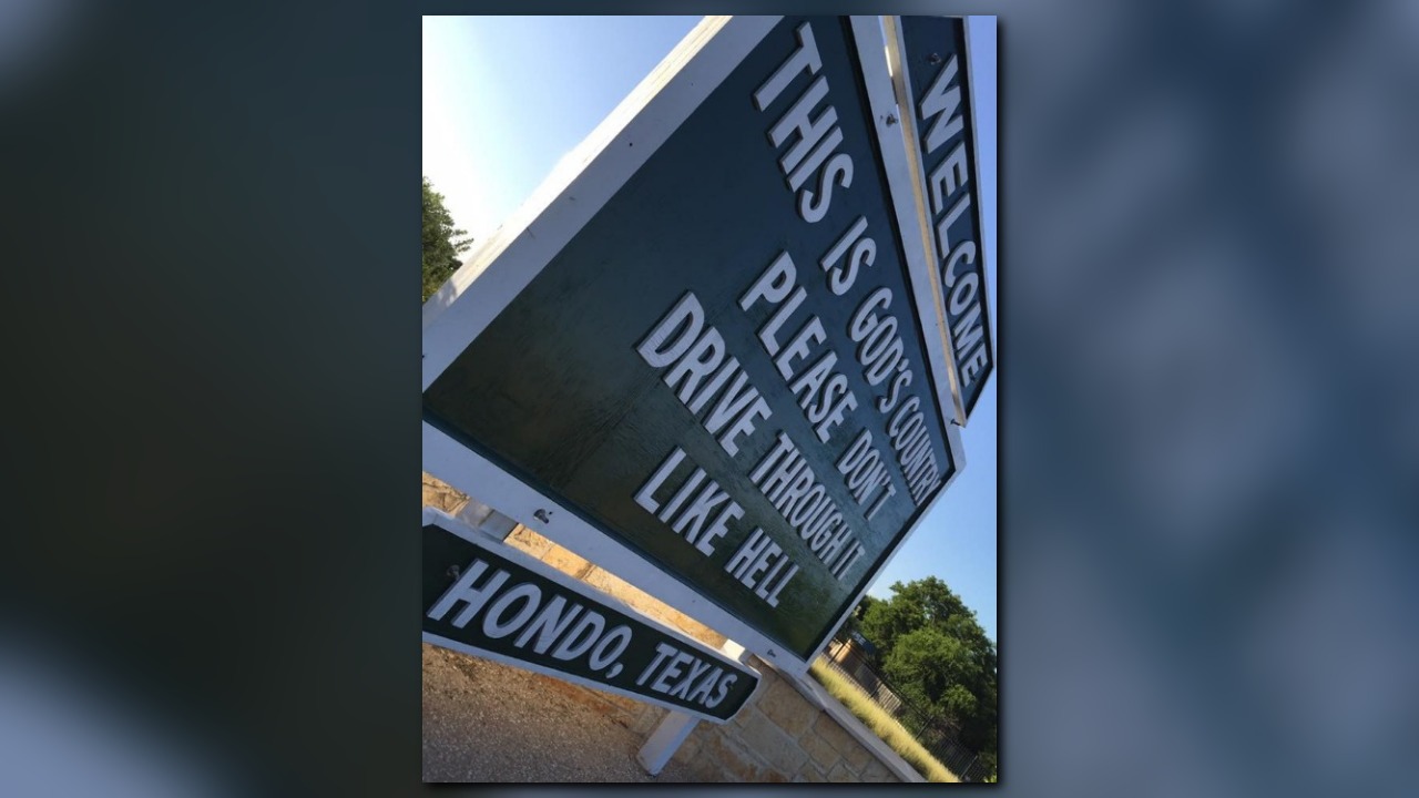 Hondo residents rally to save iconic 'God's Country' signs | kvue.com