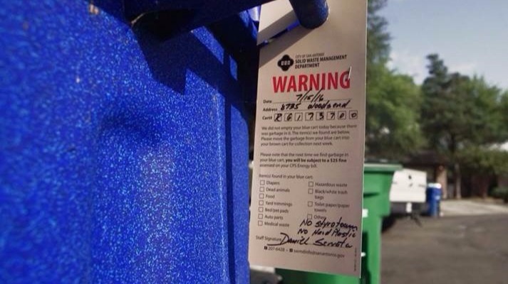 Recycling fine introduced in San Antonio | kens5.com