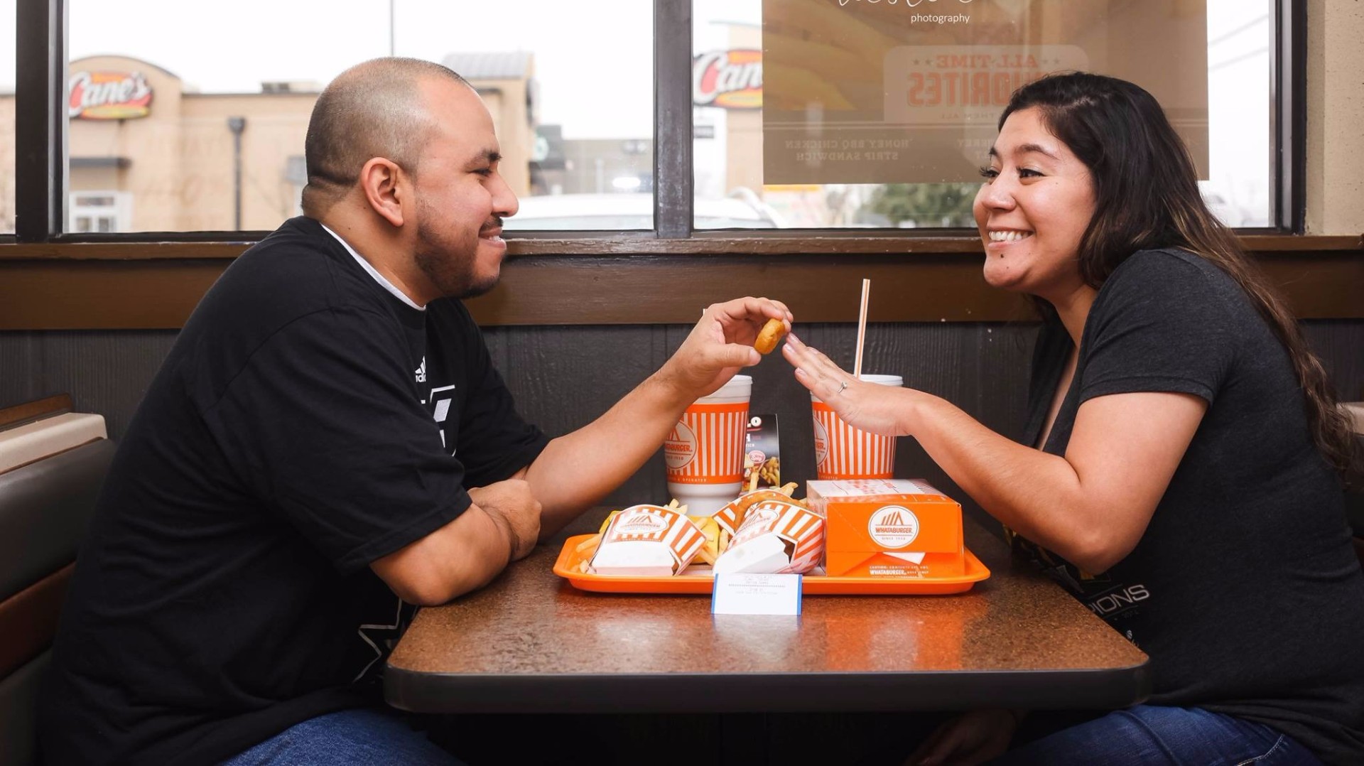San Antonio couple shoots engagement photos at Whataburger | khou.com