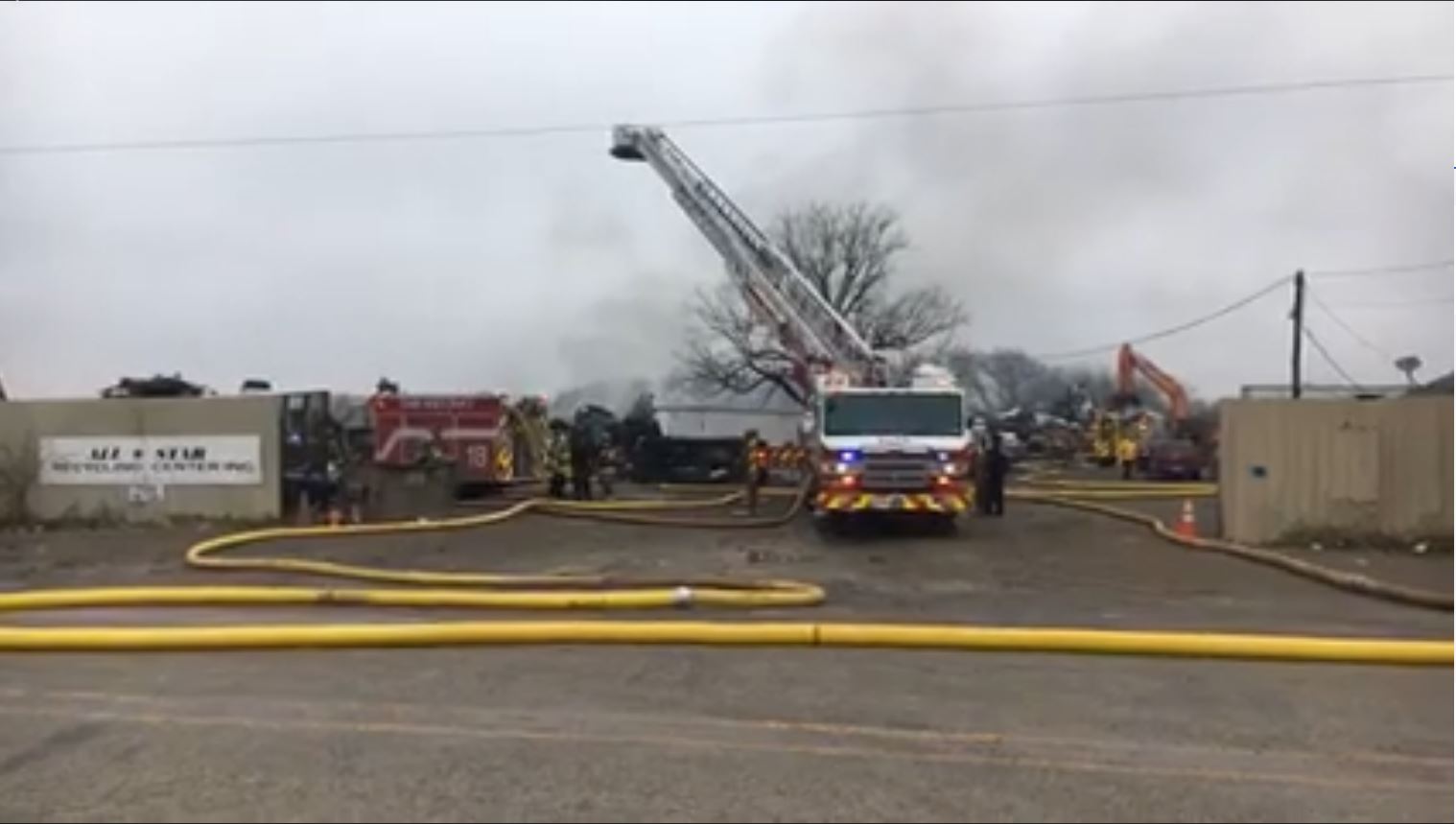 Crews fighting fire at east-side recycling center | kens5.com